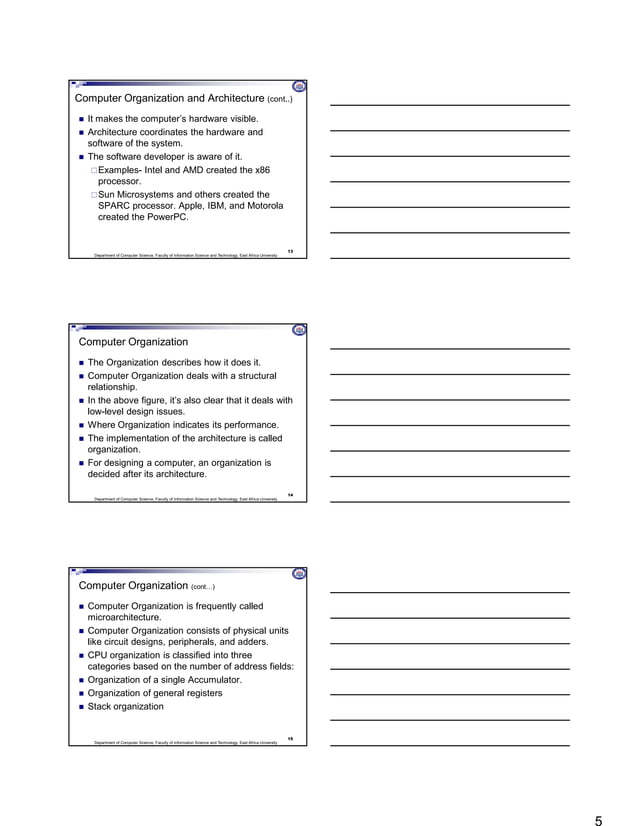 Lecture 1 Computer Organization And Architecturepdf 9103