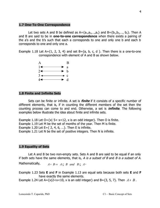 Lecture 1 - Concept of Sets.pdf | Programming Languages | Computing