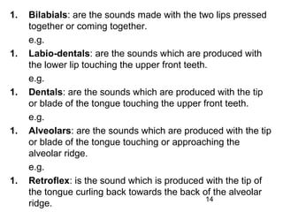Lecture 1 Consonants | PPT