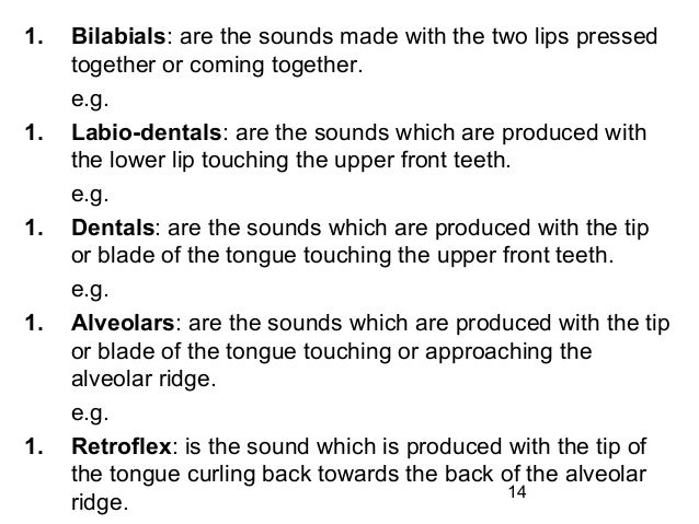 Lecture 1 Consonants