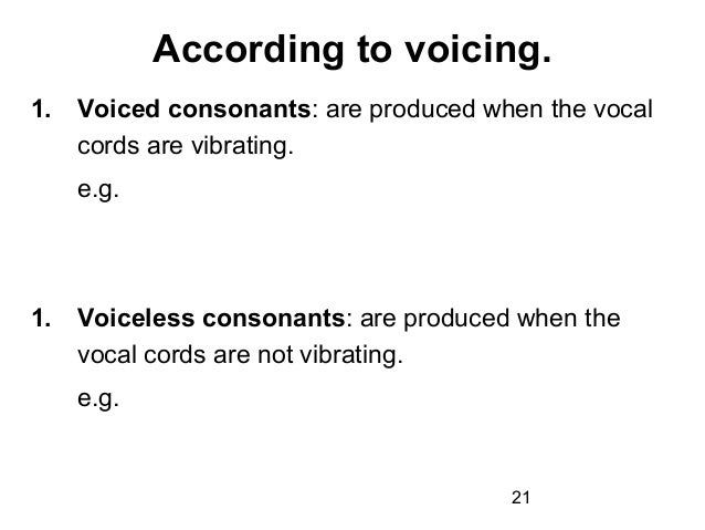 Lecture 1 Consonants