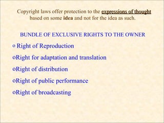 Lecture 1 - Copyright and Piracy- intellectual property rights .ppt