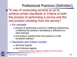 Lecture 1 - Course Orientation PPIT by Dr Rab Nawaz Jadoon | PDF