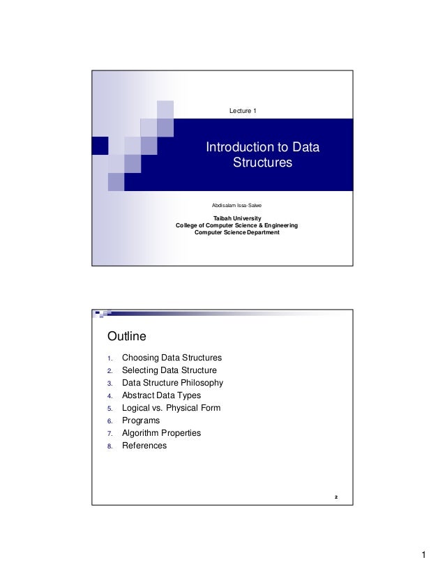 Lecture1 Data Structure Introduction