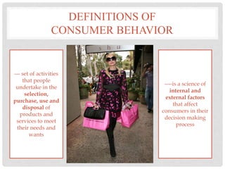 Defining consumer behavior | PPTX