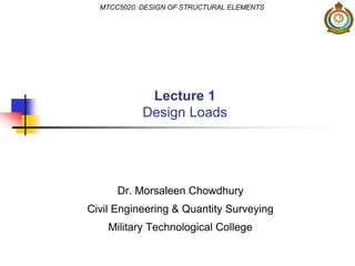 Lecture 1 design loads | PDF