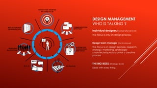 Design management: the principles, levels and aligning a Team | PPTX