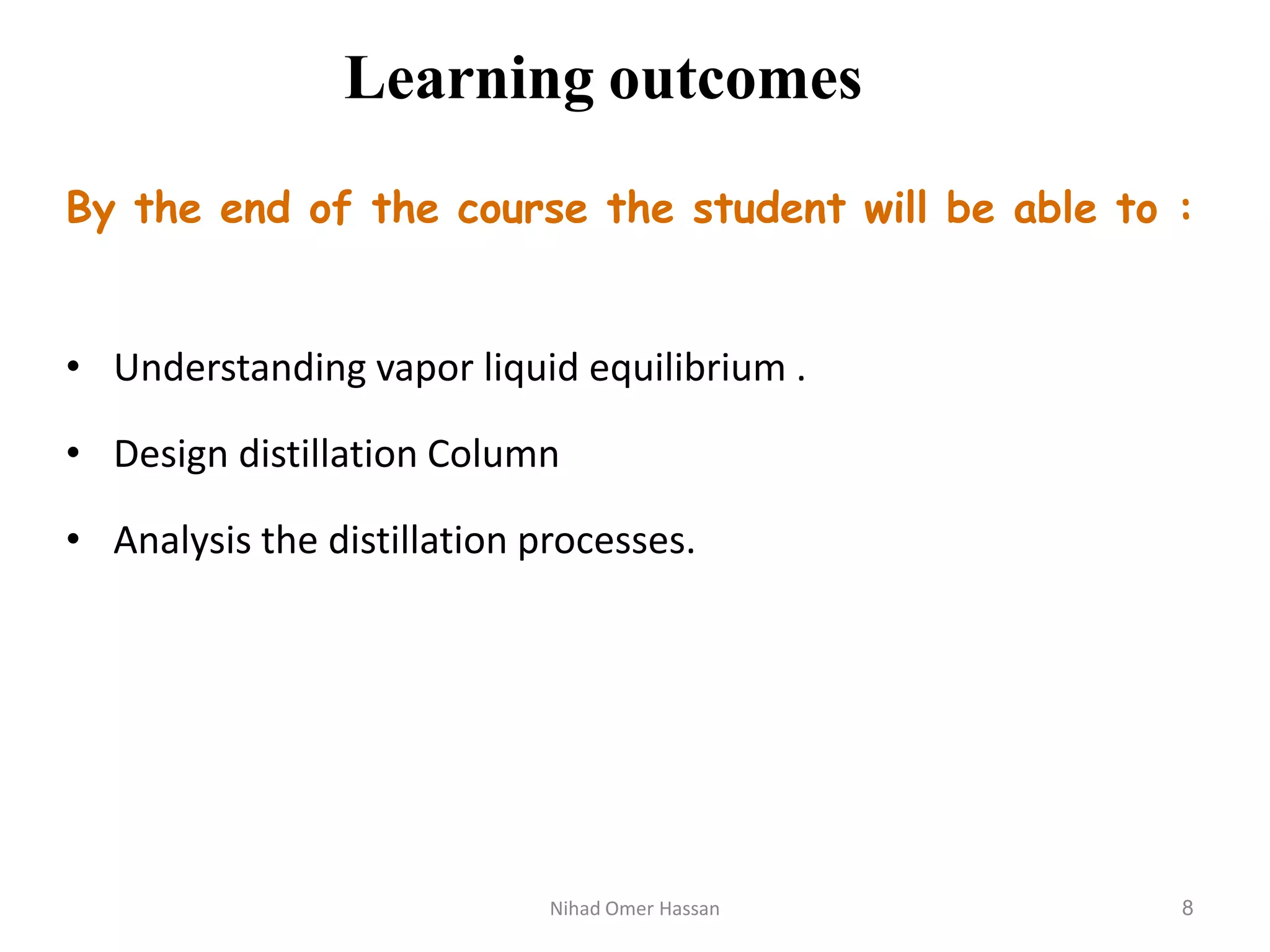 Lecture 1 distillation (introduction) | PPTX