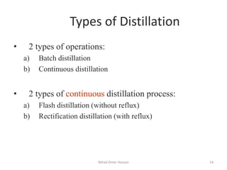 Lecture 1 distillation (introduction) | PPTX