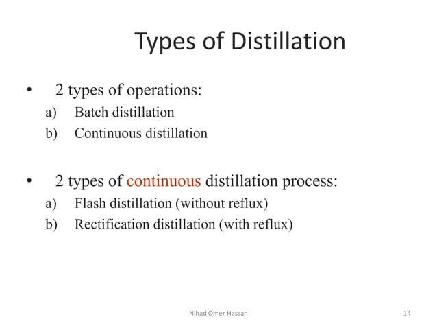 Lecture 1 distillation (introduction) | PPTX | Chemistry | Science