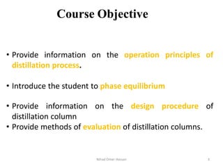 Lecture 1 distillation (introduction) | PPTX