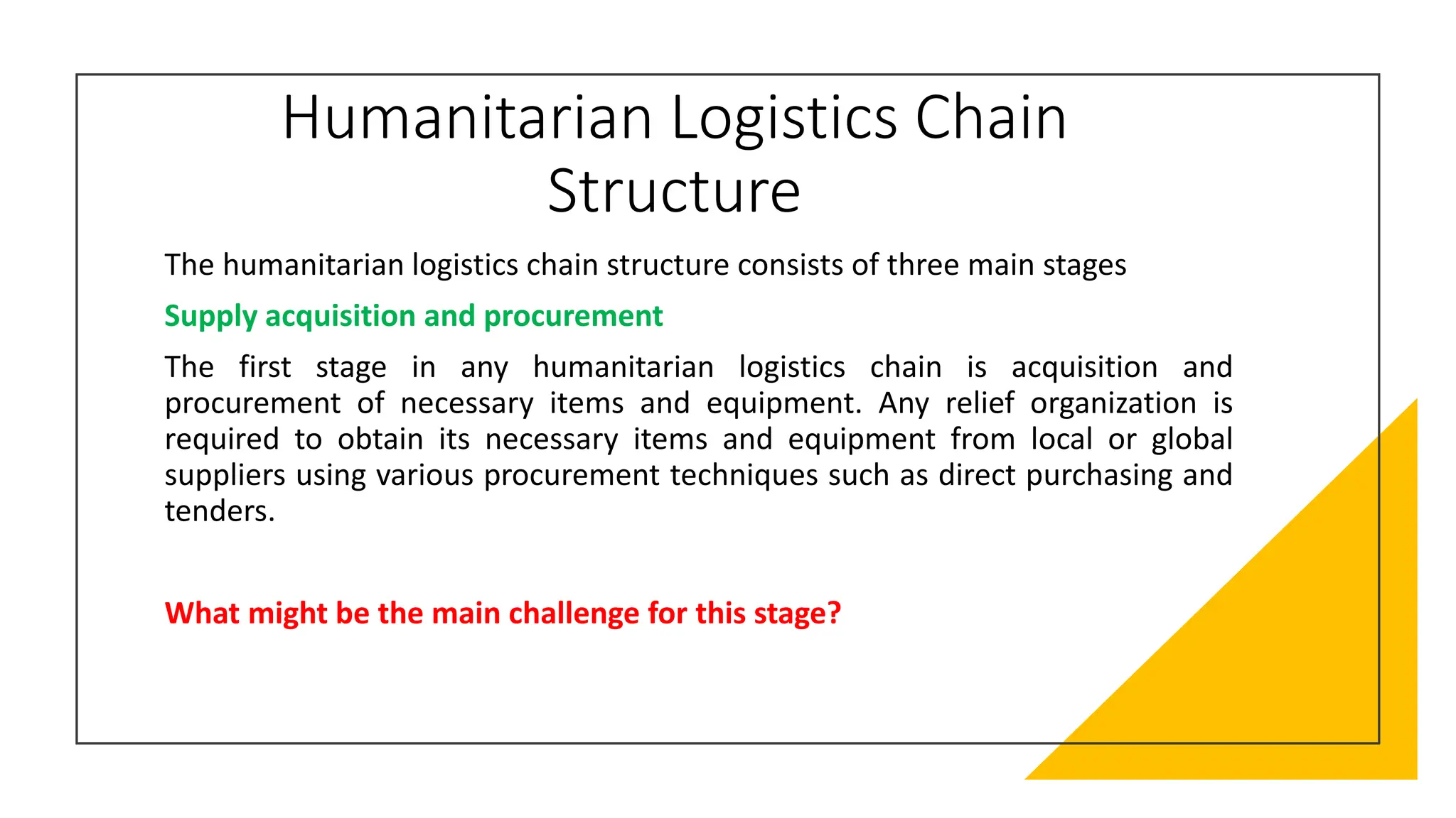 Humanitarian Logistics Management: An Overview | PDF