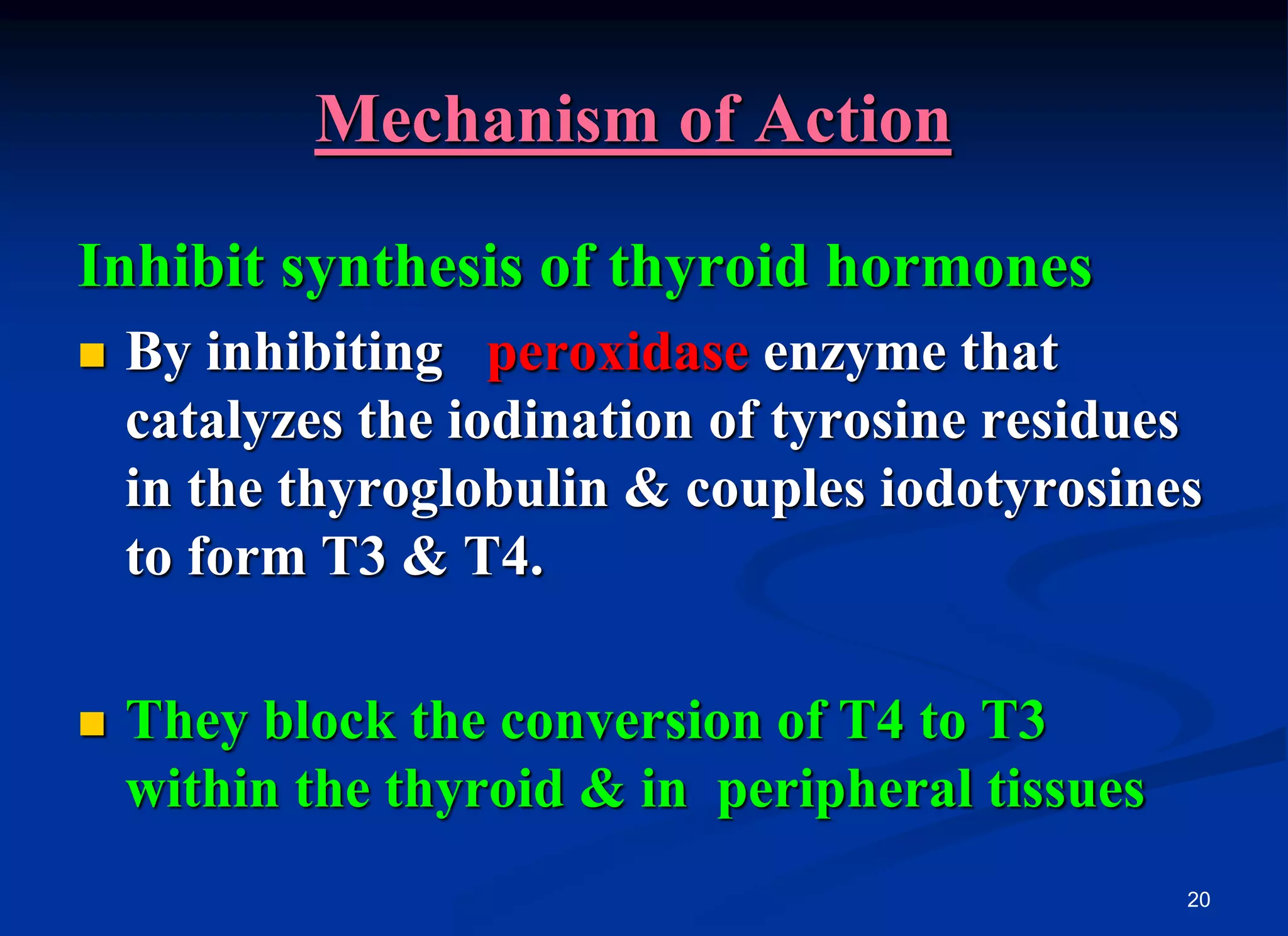 drugs used in hyperthyroidism | PPT