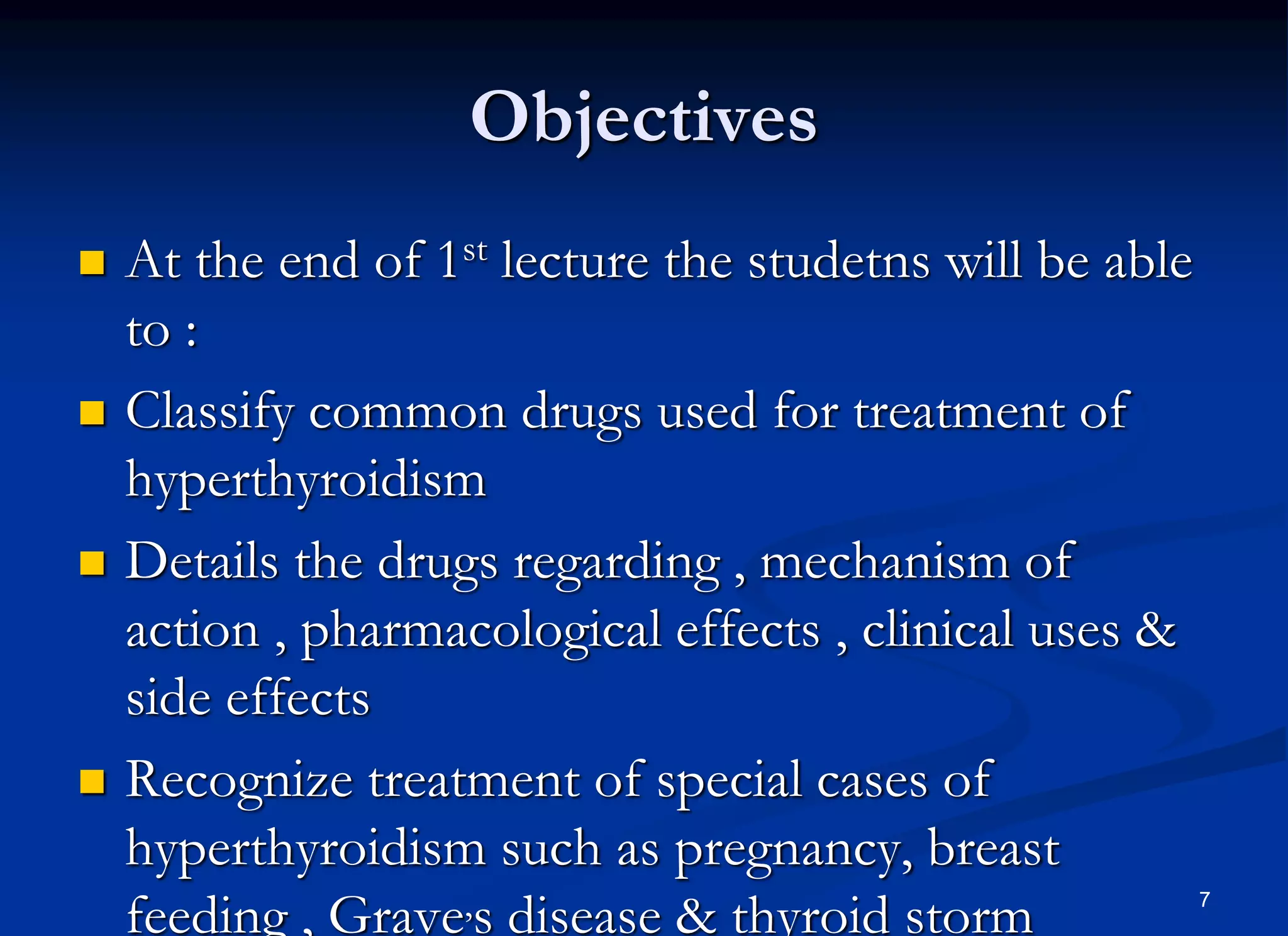 drugs used in hyperthyroidism | PPT
