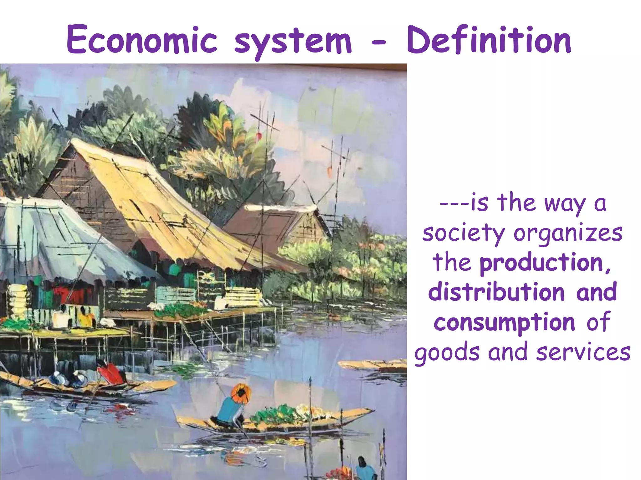 Lecture 1 Economic systems - Definition and Types | PPT | Economy ...