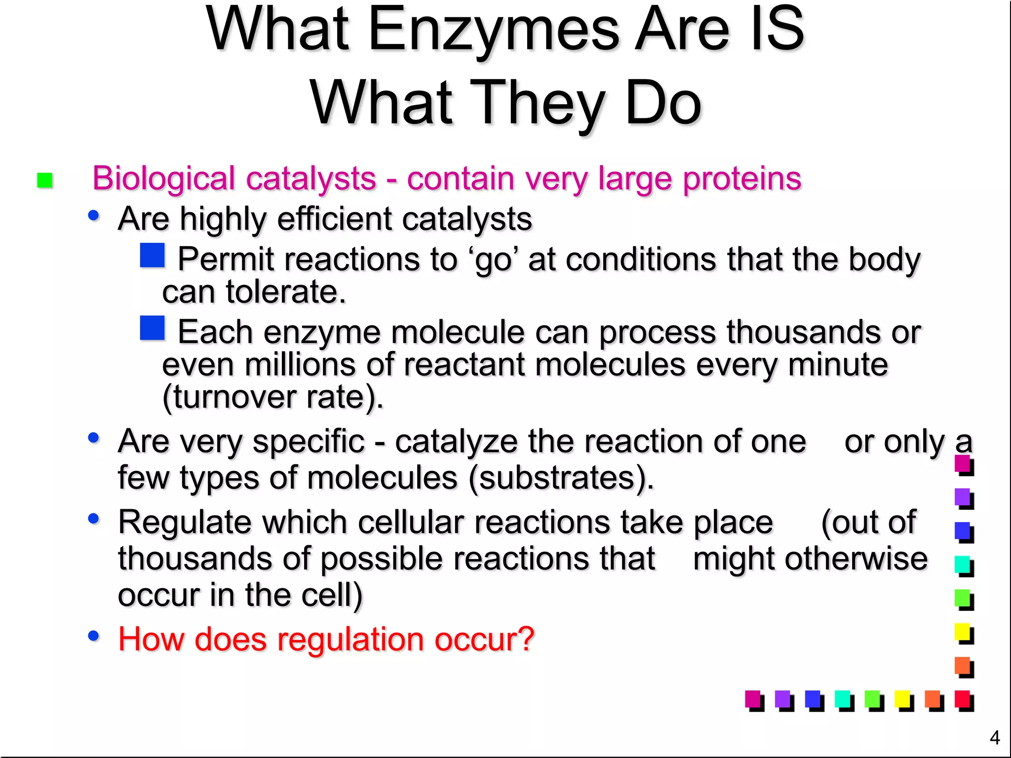 Lecture 1 - Enzymes-Intro. Kinetics.PPT