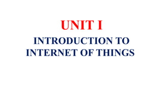 Evolution of Internet of Things an Introduction | PPTX