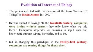 Evolution of Internet of Things an Introduction | PPT