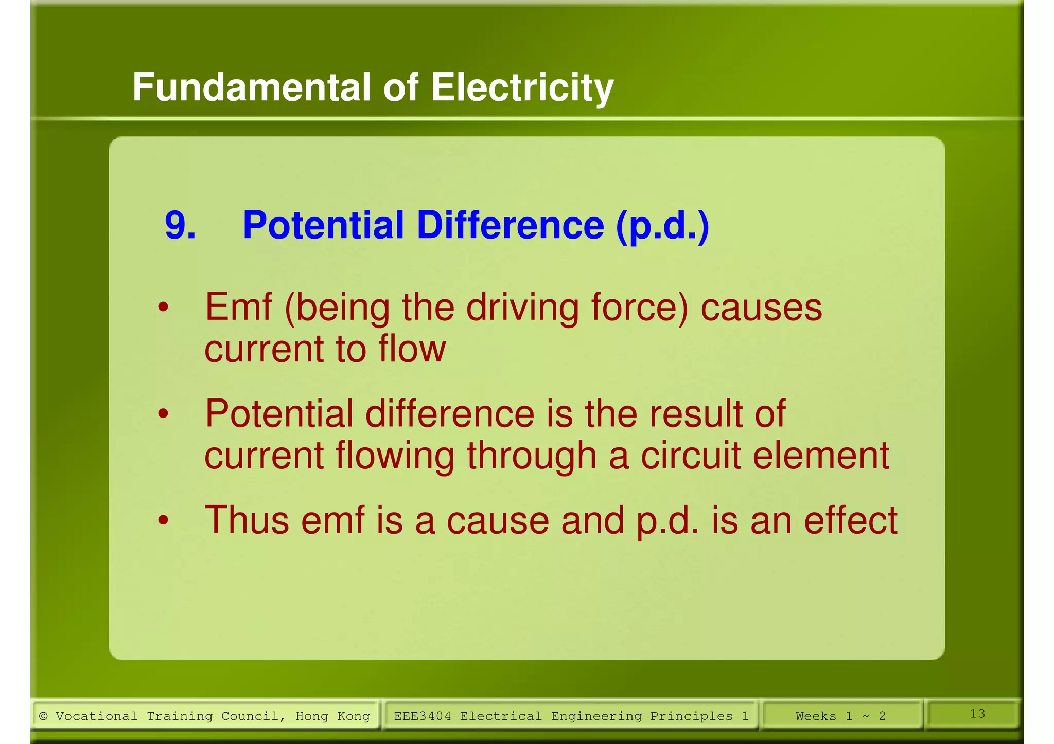 Lecture 1 fundamental of electricity | PDF