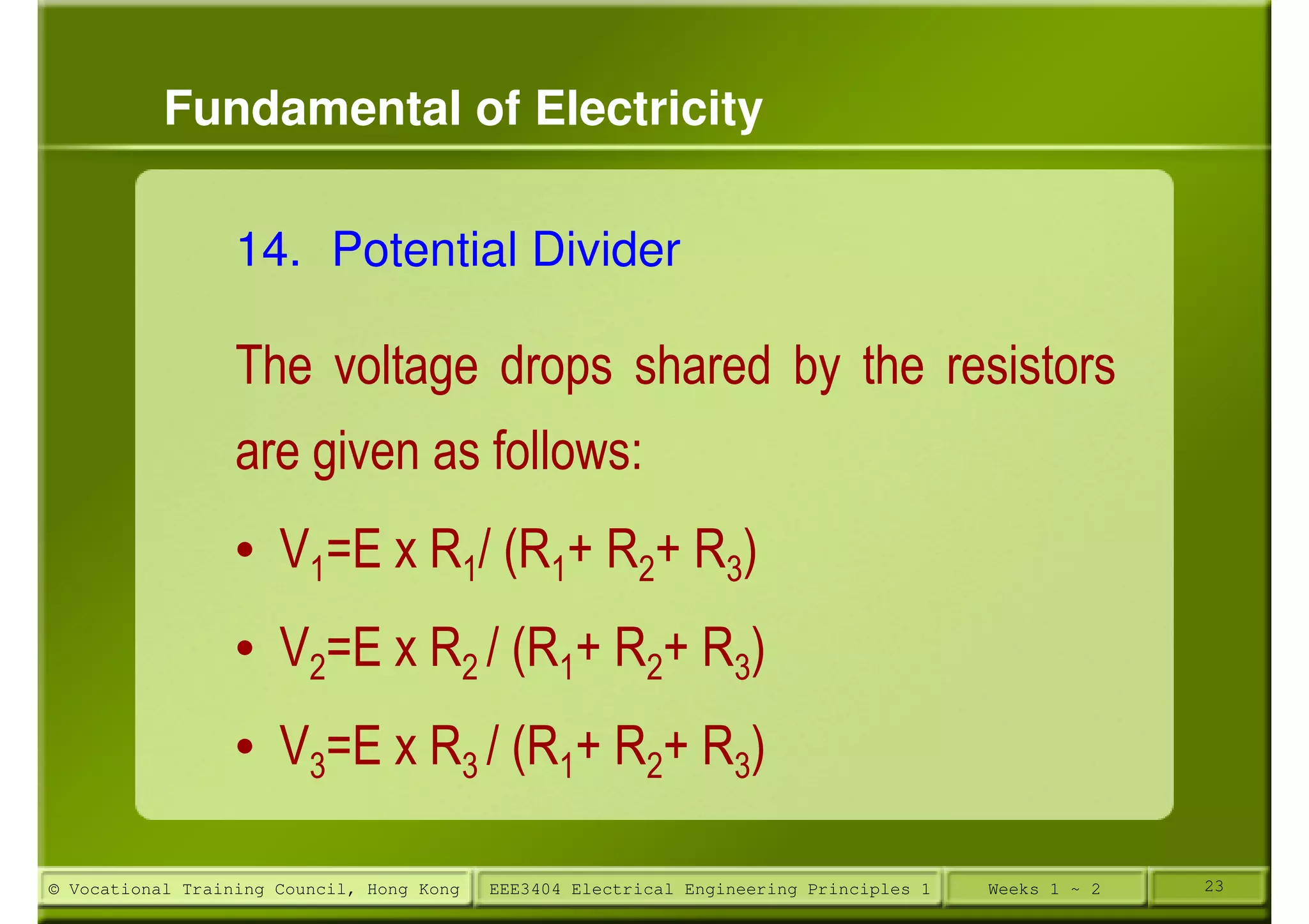 Lecture 1 fundamental of electricity | PDF
