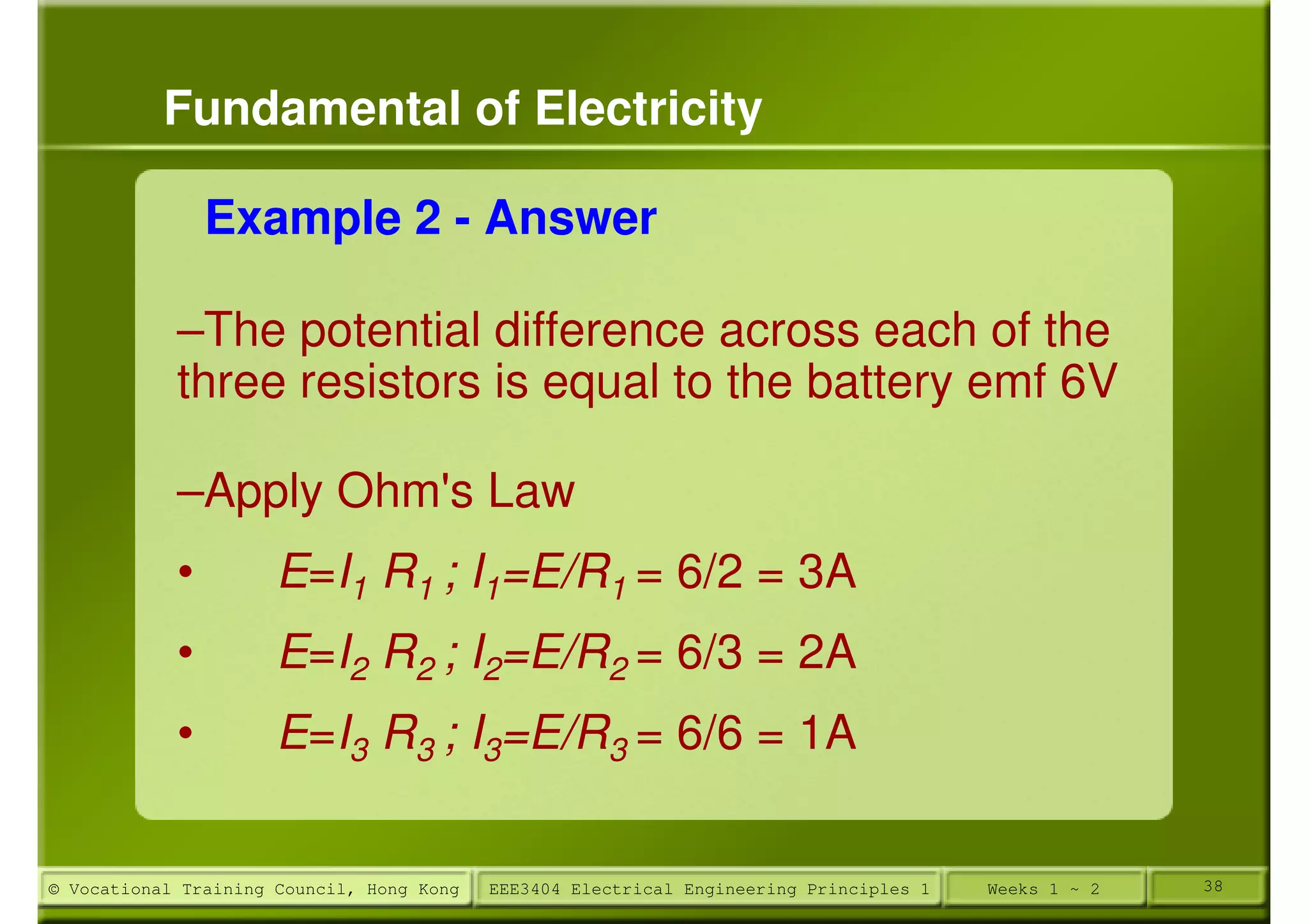 Lecture 1 fundamental of electricity | PDF