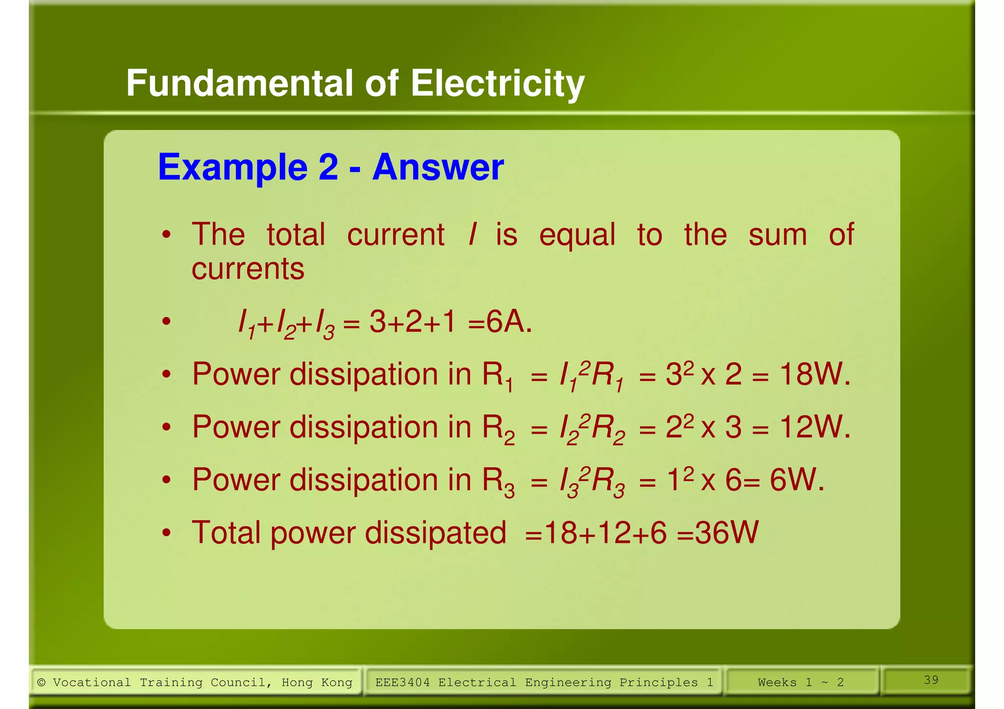 Lecture 1 fundamental of electricity | PDF