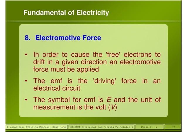 Lecture 1 fundamental of electricity | PDF | Physics | Science