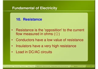 Lecture 1 fundamental of electricity | PDF