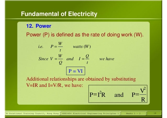 Lecture 1 fundamental of electricity