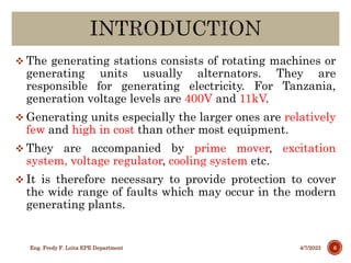 LECTURE 1 - GENERATOR PROTECTION.pptx