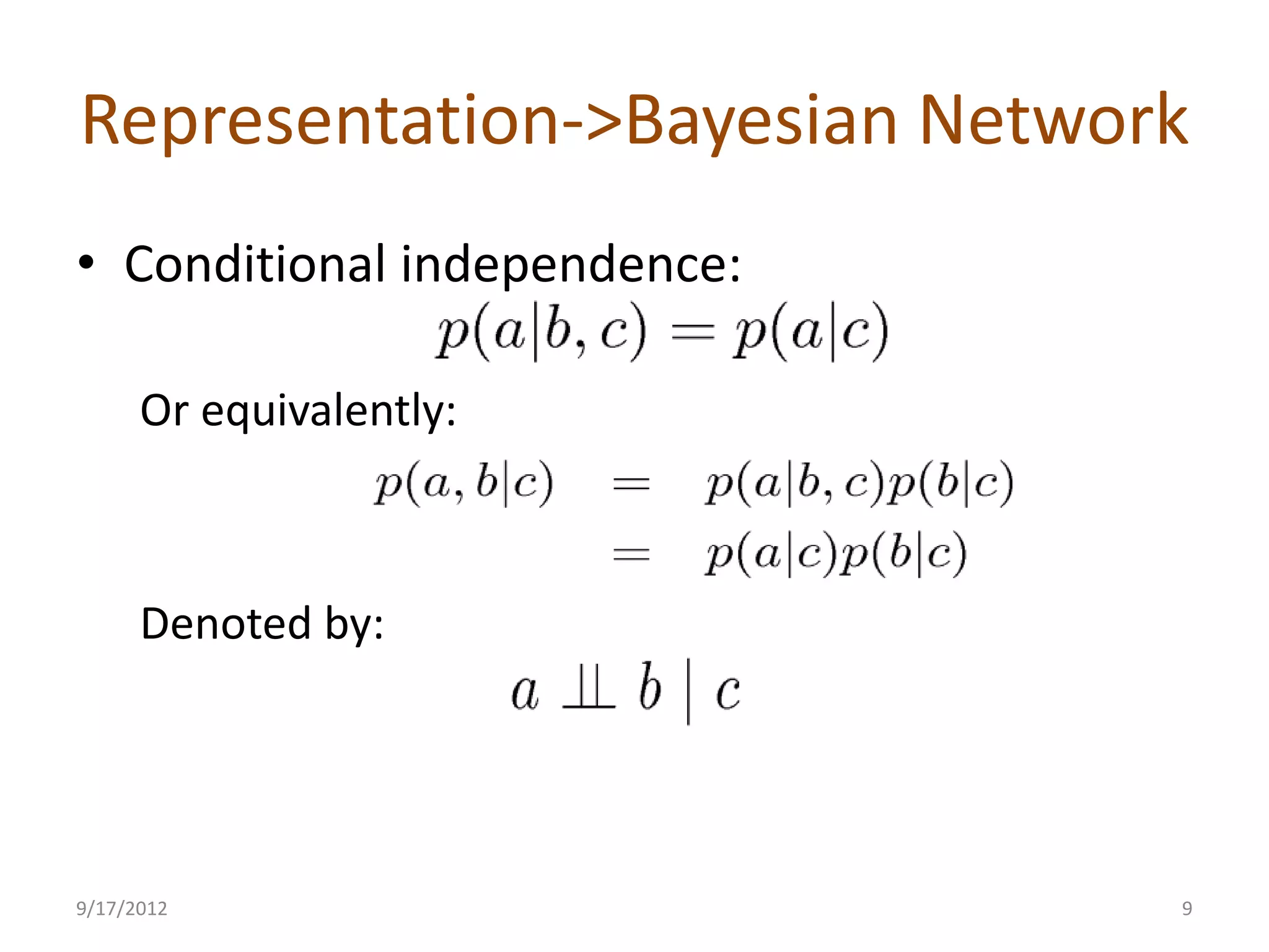Lecture 1 graphical models | PPTX