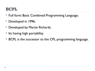 Lecture 1- History of C Programming | PPT | Programming Languages | Computing
