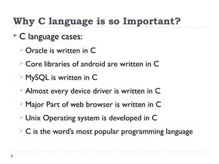 Lecture 1- History of C Programming | PPT