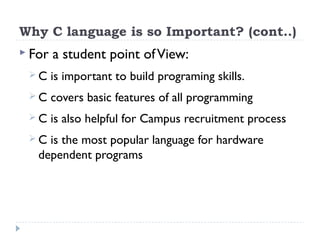 Lecture 1- History of C Programming | PPT