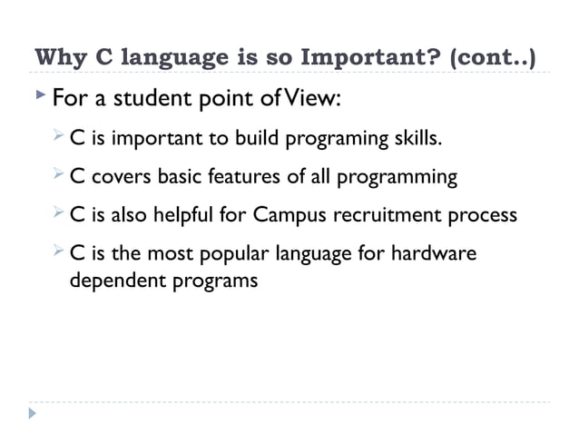 Lecture 1- History of C Programming | PPT | Programming Languages | Computing