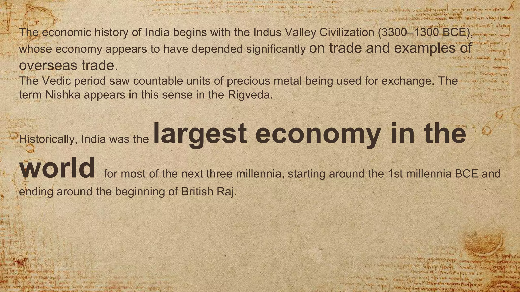 Pre-colonial History of Indian Economy | PPTX