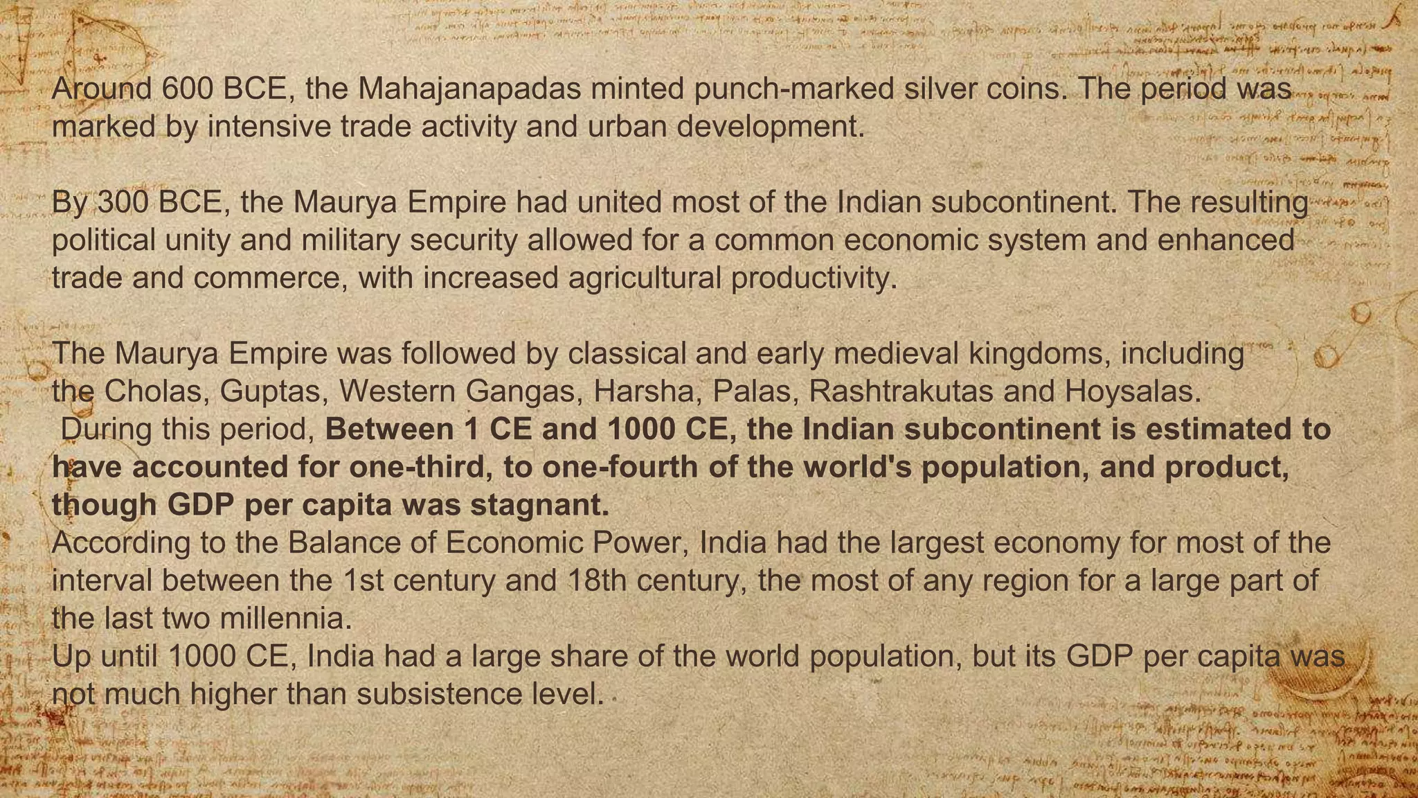 Pre-colonial History of Indian Economy | PPTX