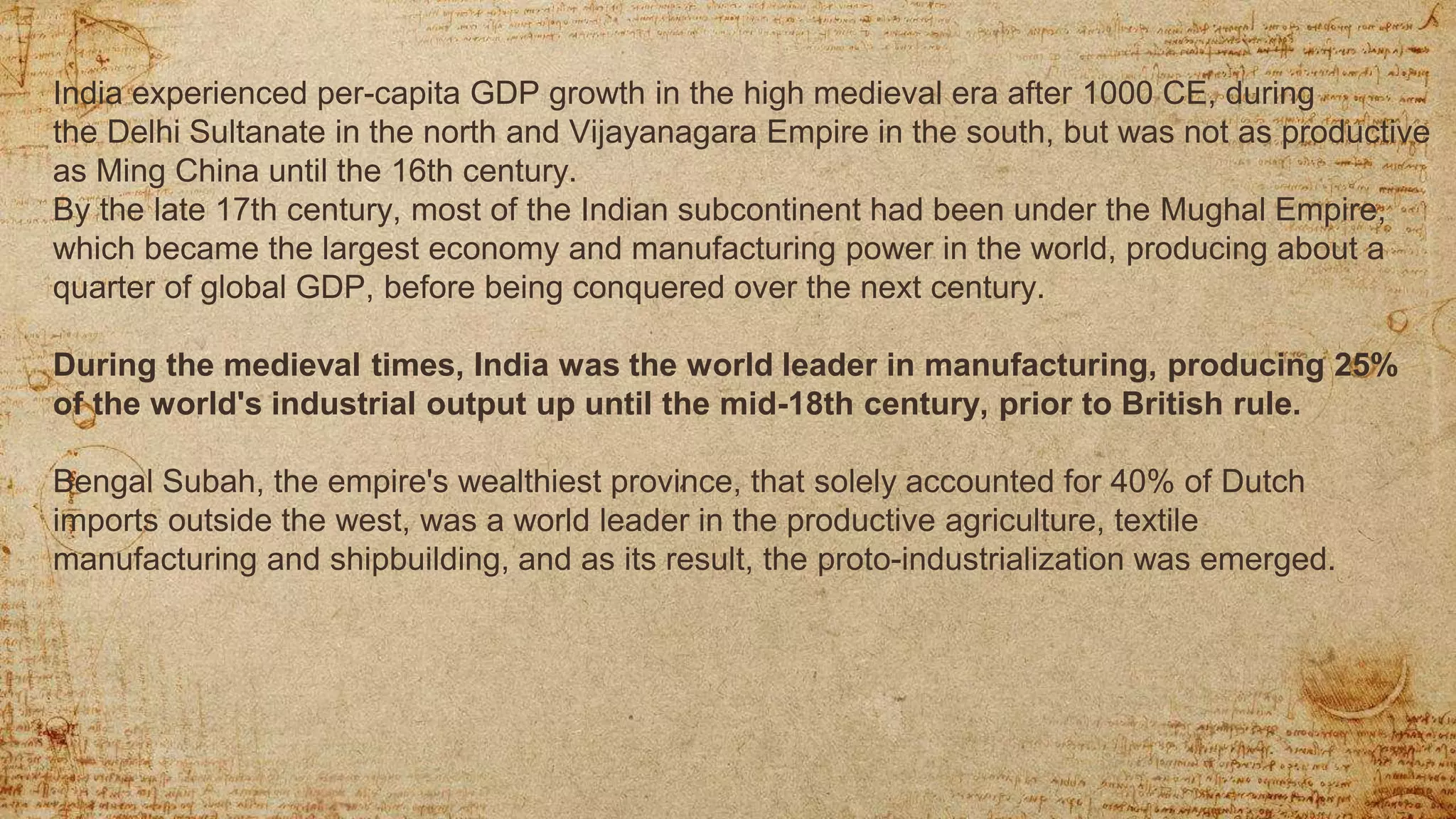 Pre-colonial History of Indian Economy | PPTX