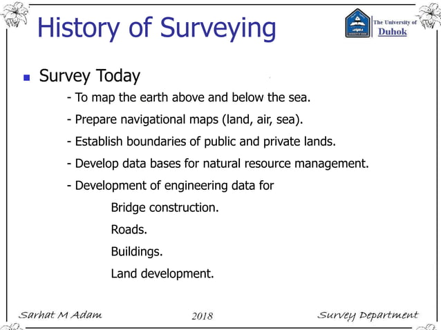 Lecture 1 introdcution to engineering surveying | PDF