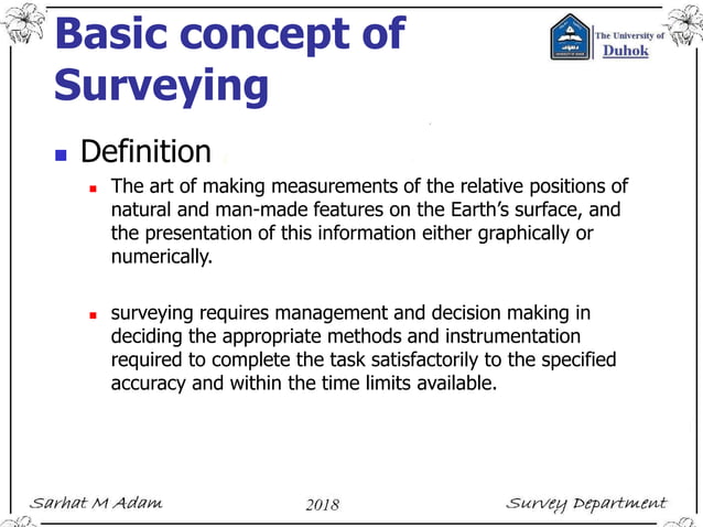 Lecture 1 introdcution to engineering surveying | PDF