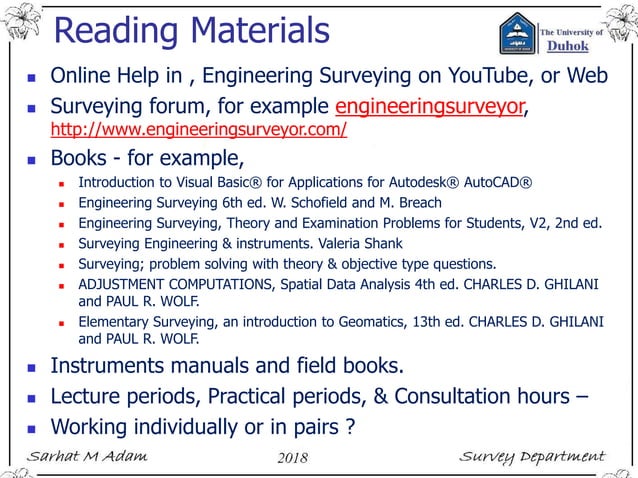 Lecture 1 introdcution to engineering surveying | PDF