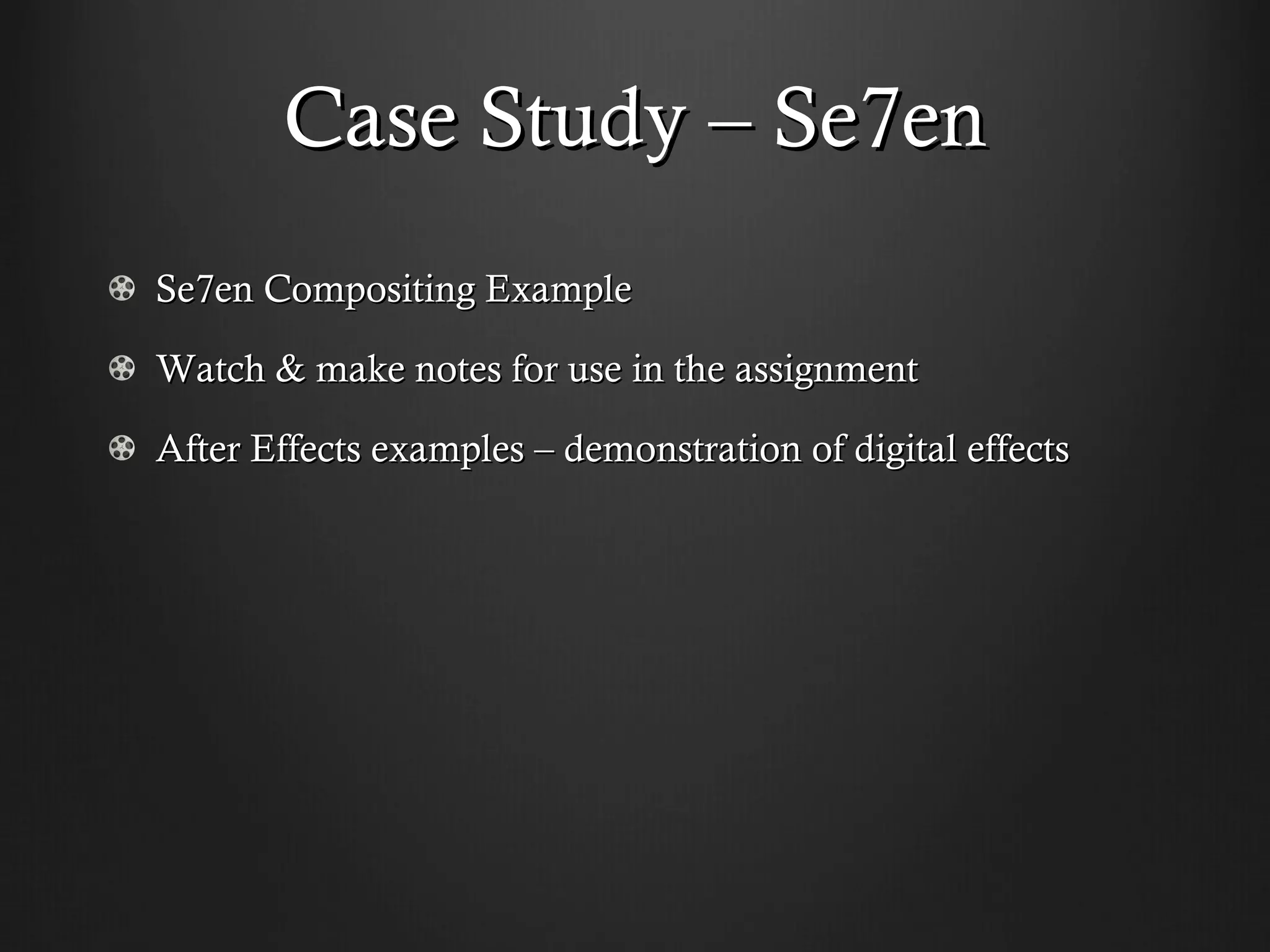 Motion Graphics & Compositing Video | PPT