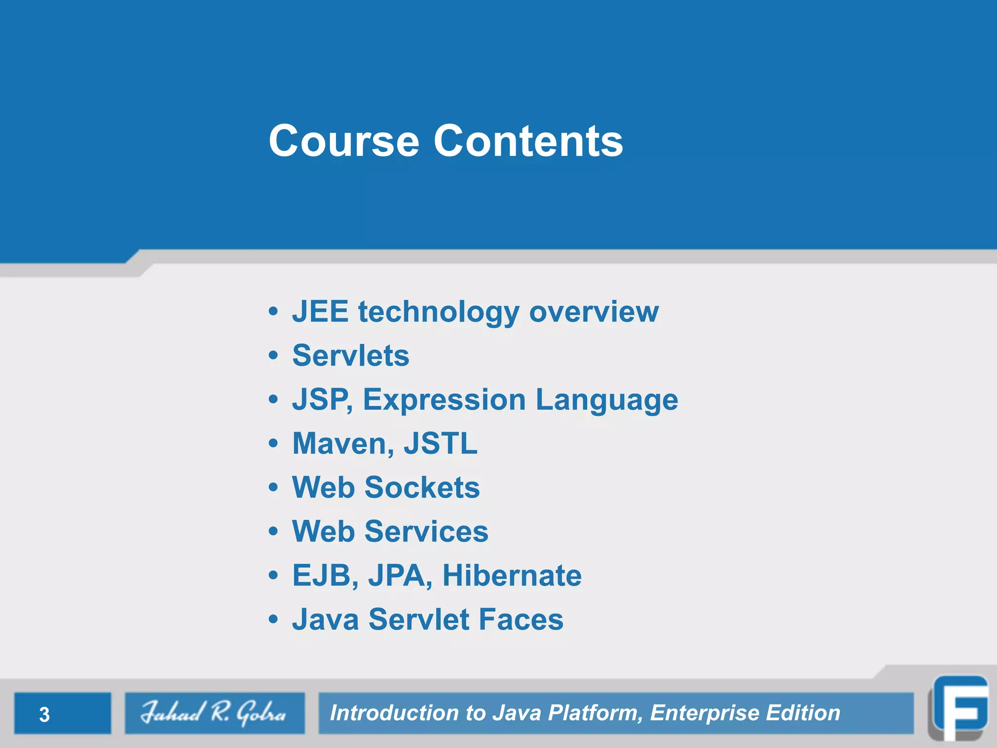 Lecture 1: Introduction to JEE | PDF