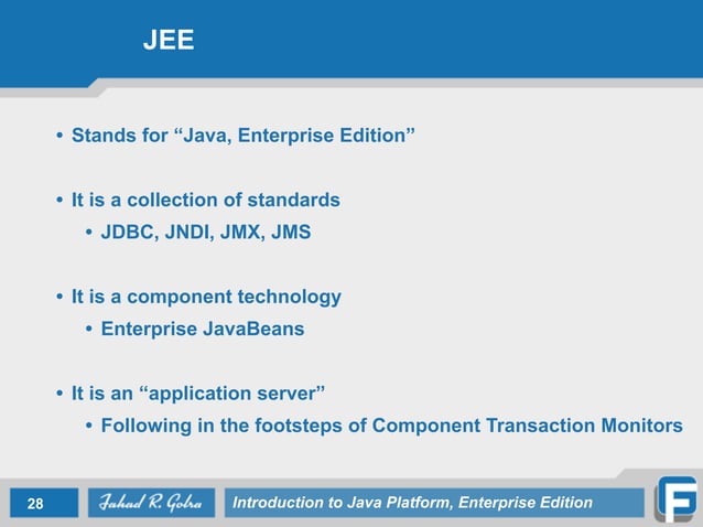 Lecture 1: Introduction to JEE | PDF