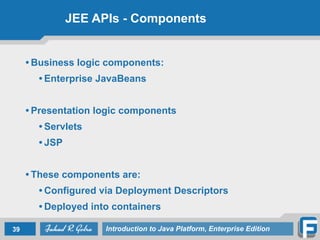 Lecture 1: Introduction to JEE | PDF
