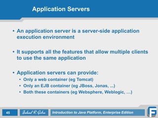 Lecture 1: Introduction to JEE | PDF