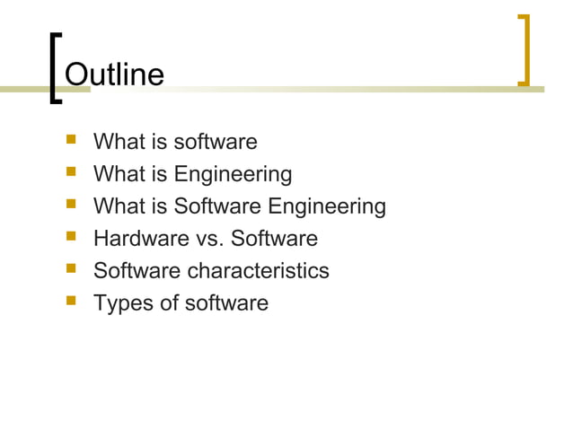 Lecture 1 introduction to software engineering 1 | PPT