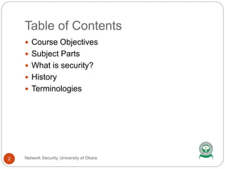 Introduction to Network Security | PPT