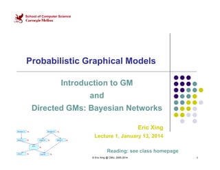 lecture1-Introduction introduction to graphical modeling | PPT