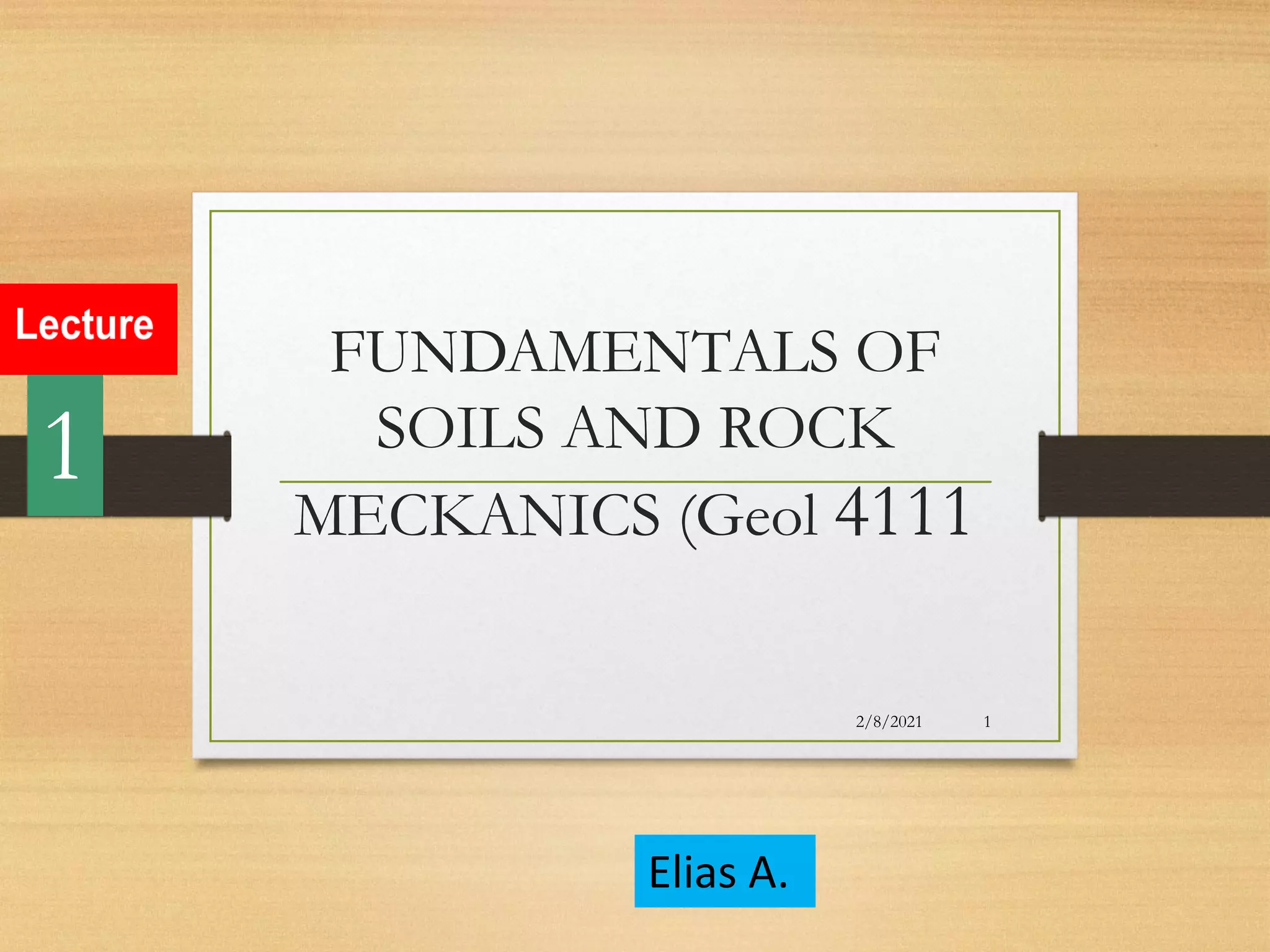 Lecture 1 introduction and properties of soil | PPT